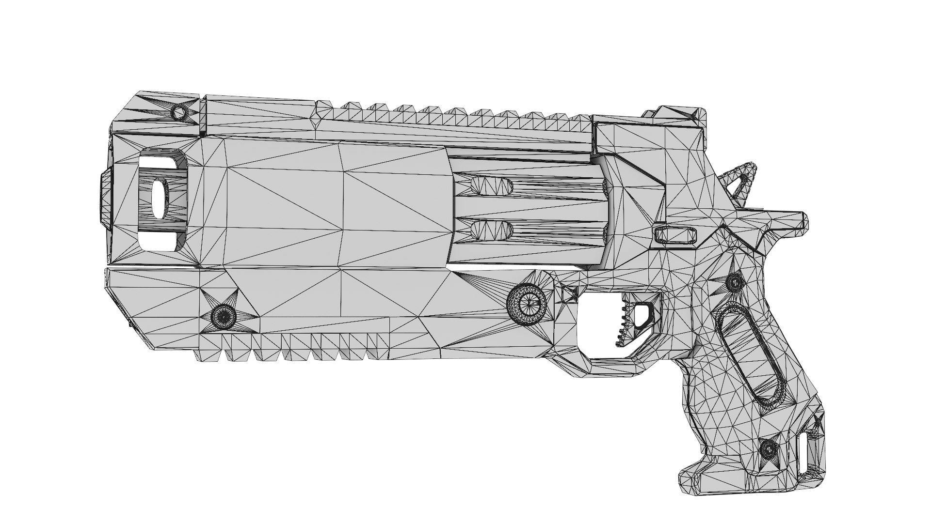 Free 3D Gun Low-Poly - TurboSquid 1714228