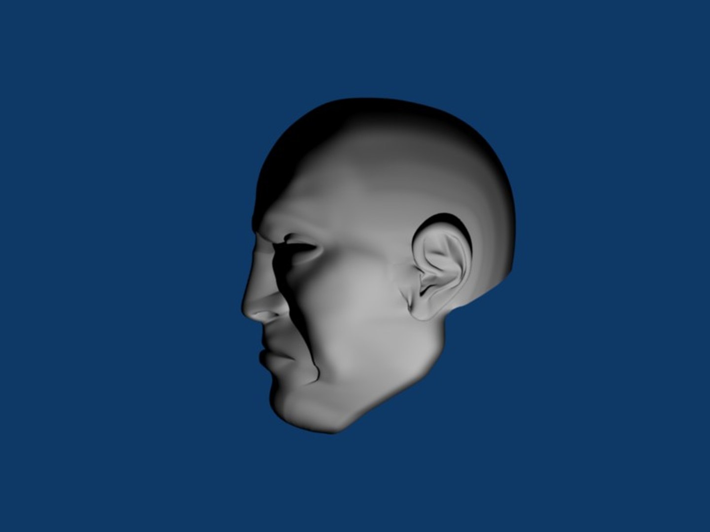 3d head face