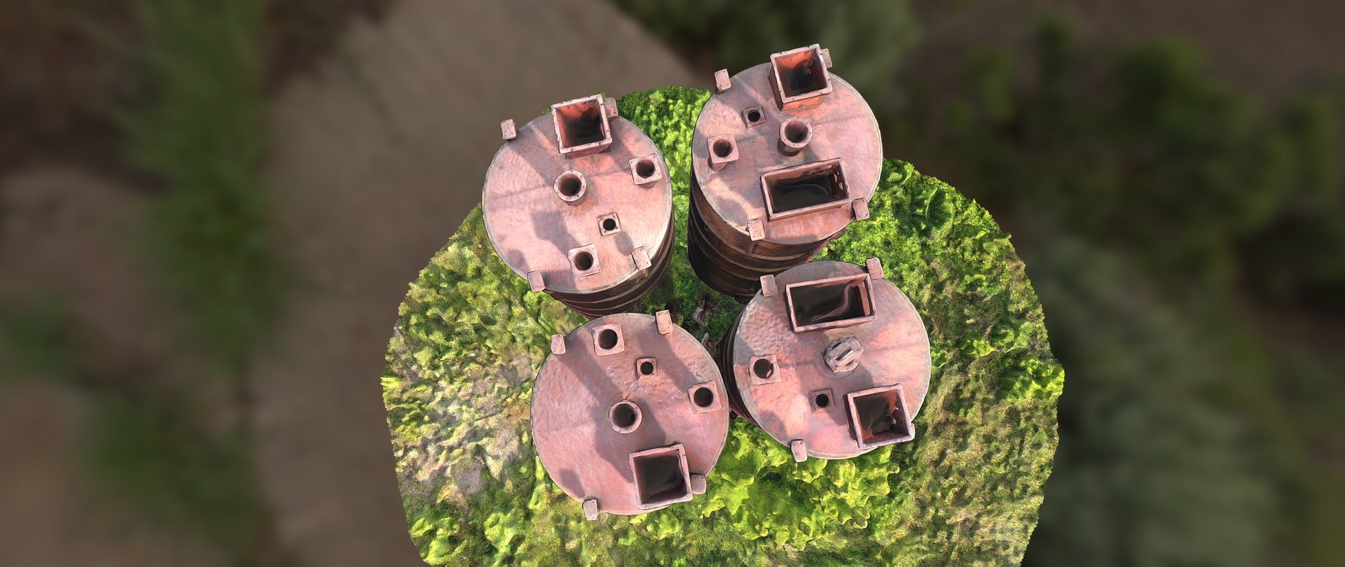 3D Rusty Soviet Grain Mills Model - TurboSquid 2204806
