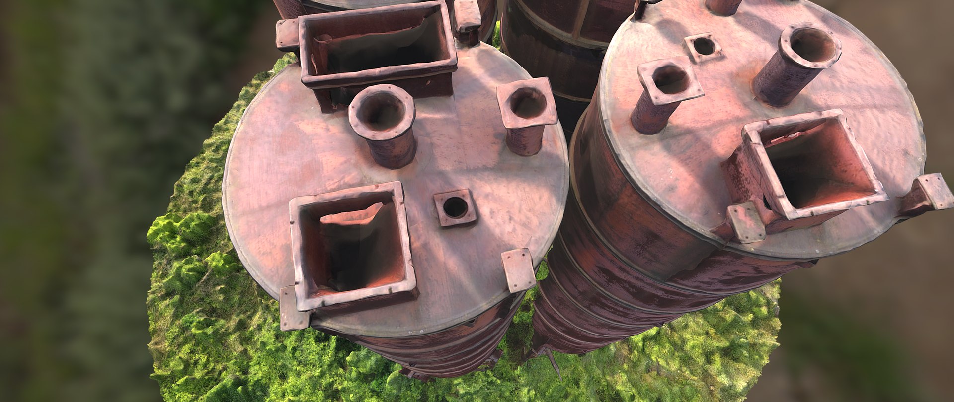 3D Rusty Soviet Grain Mills Model - TurboSquid 2204806