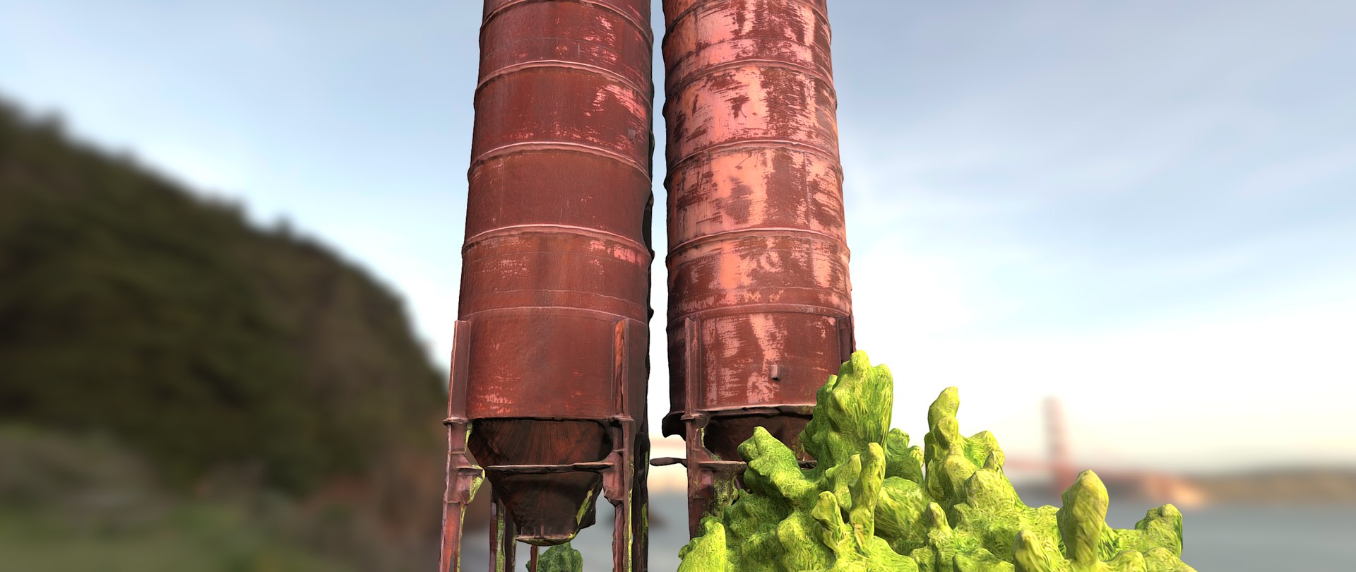 3D Rusty Soviet Grain Mills Model - TurboSquid 2204806