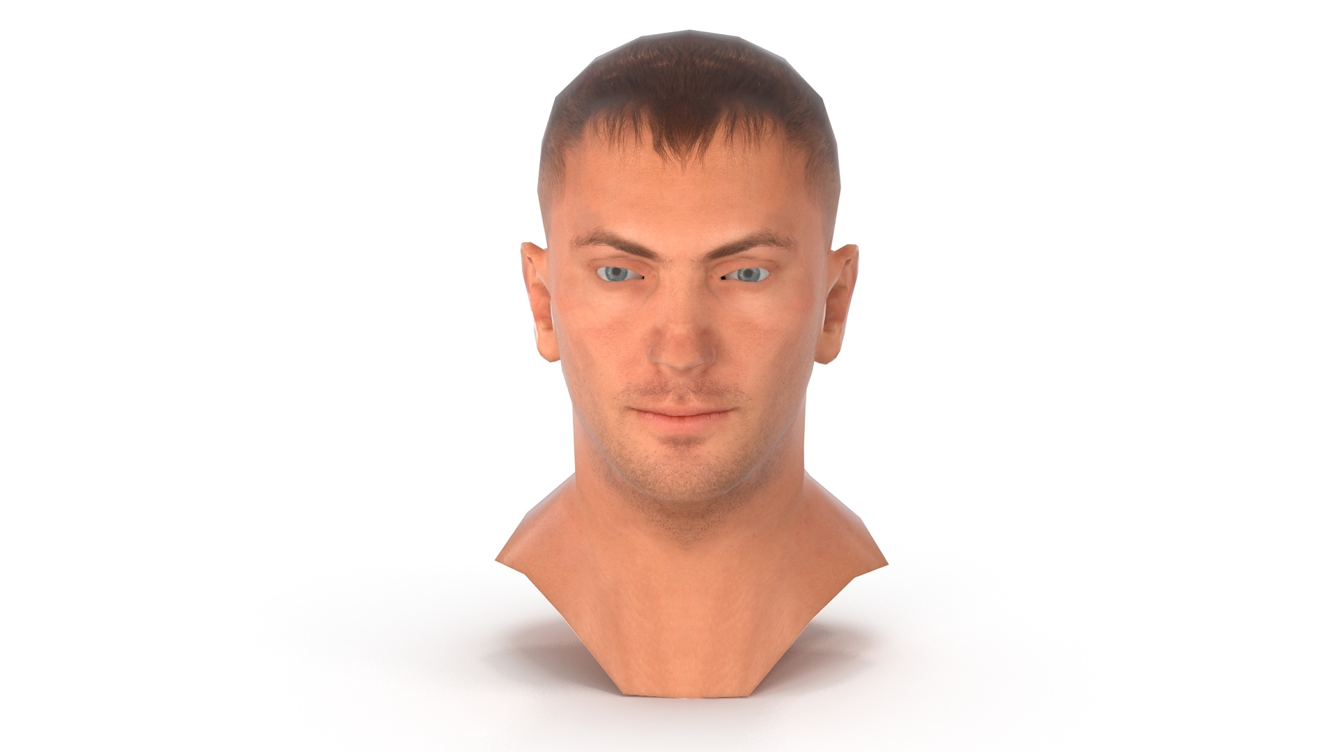 3D Caucasian Adult Male Head Rigged - TurboSquid 2210037