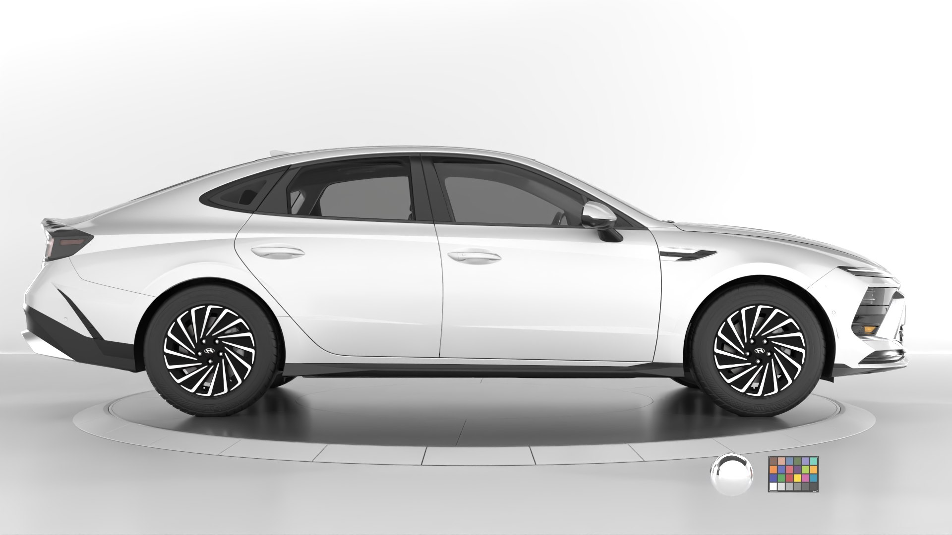 3D Hyundai Sonata 2024 -highres-Rigged And Render Reay Model ...