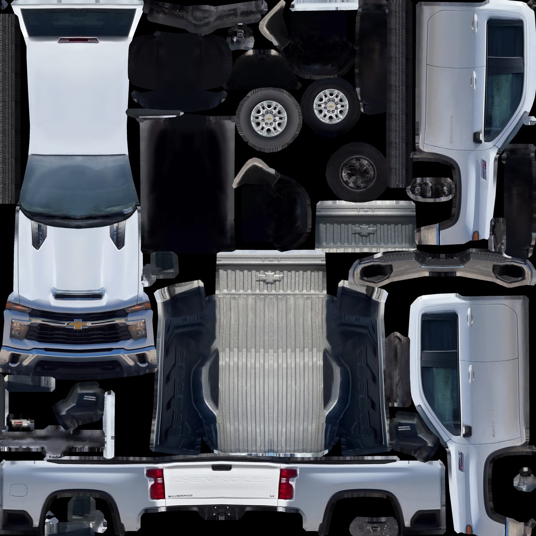 3D Chevrolet Silverado 2500 HD 2024 - TurboSquid 2083995