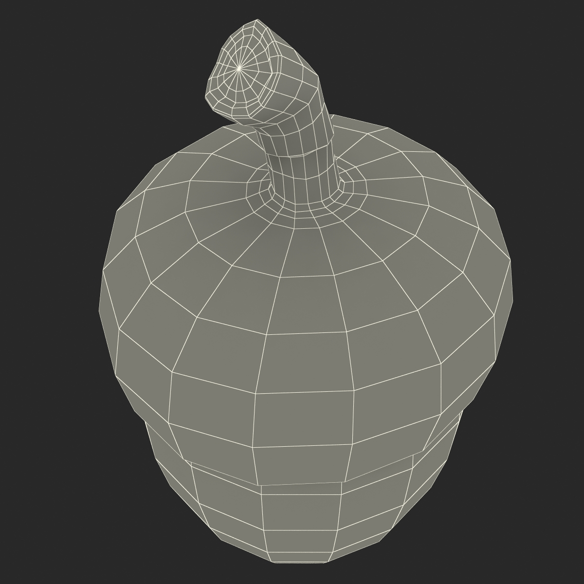 3d model acorn modelled