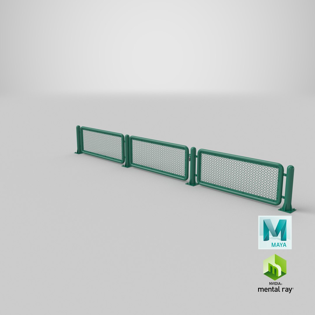 Seamless Metal Fence 01 3D Model - TurboSquid 2039511