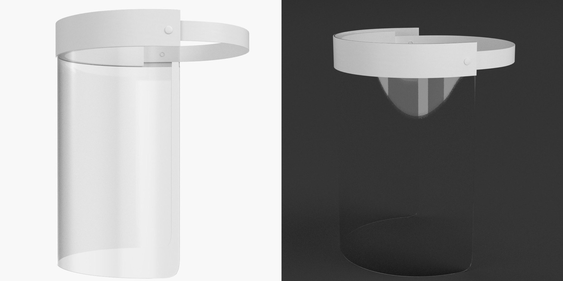 Acrylic Face Shield 3D Model - TurboSquid 1575513