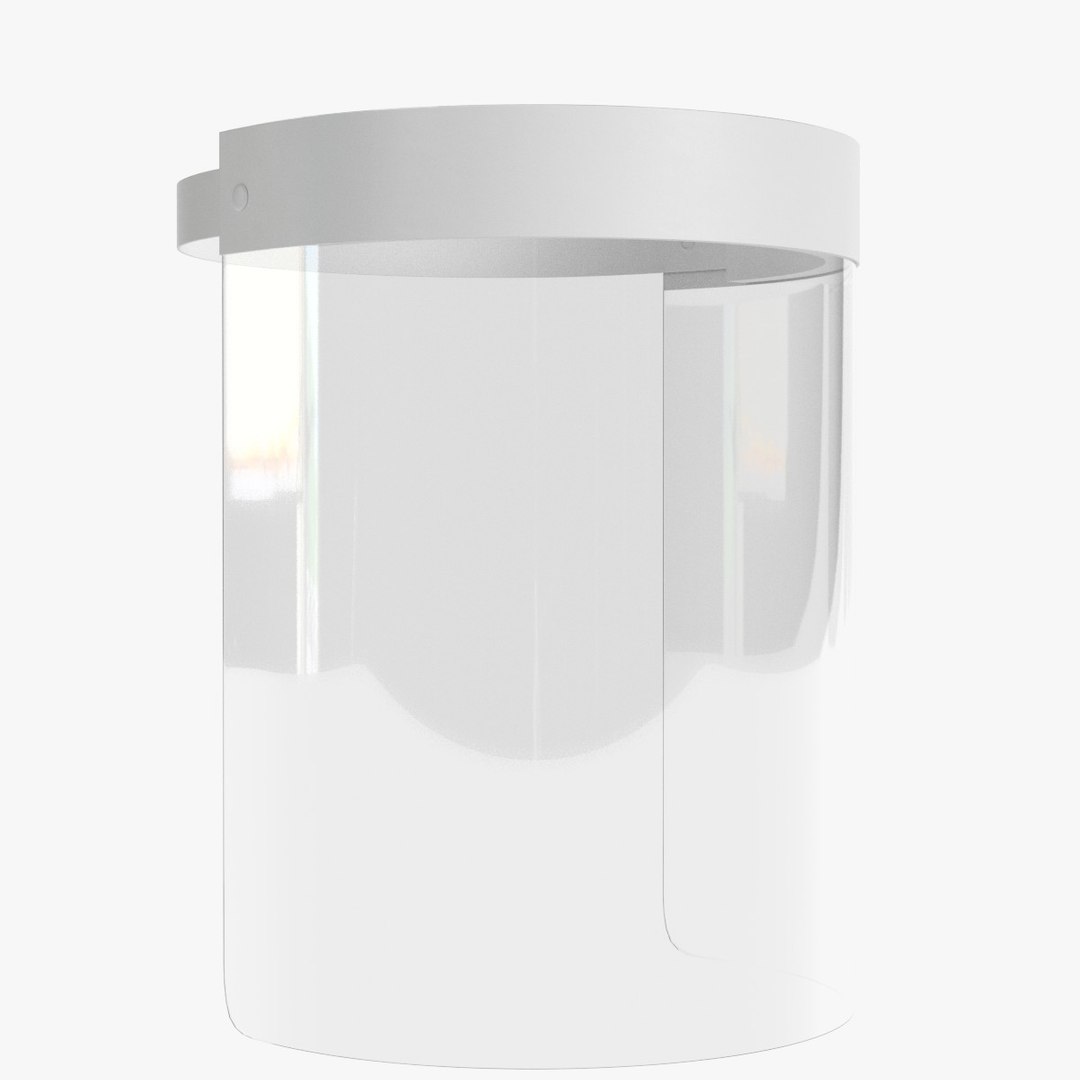 Acrylic face shield 3D model - TurboSquid 1575513