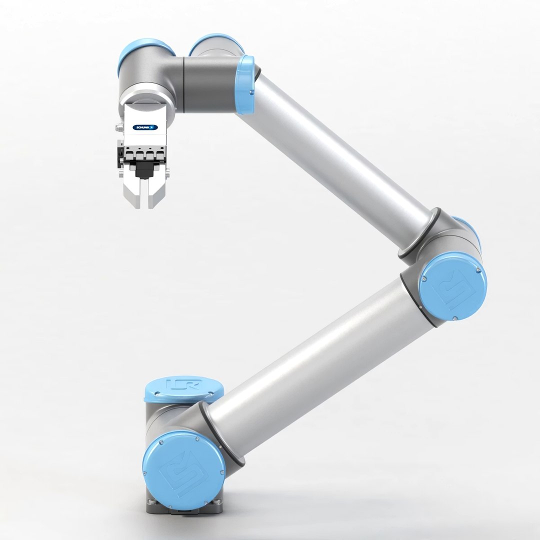 3D model UR10 with SCHUNK End-Of Arm Modular System Electric Grippers ...