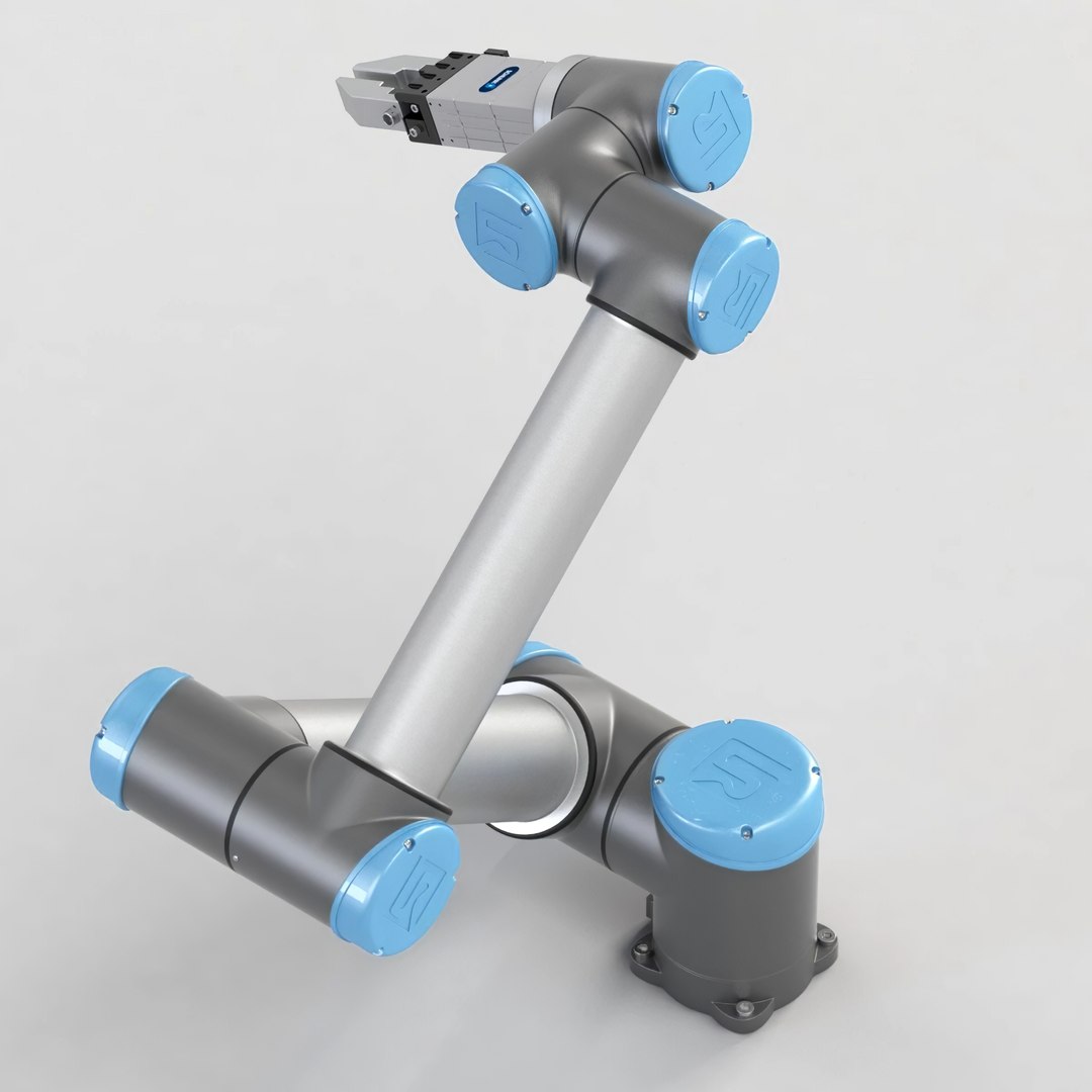 3D model UR10 with SCHUNK End-Of Arm Modular System Electric Grippers ...