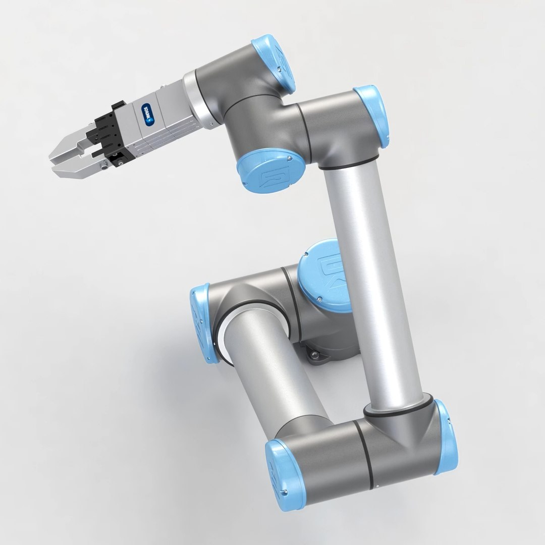 3D model UR10 with SCHUNK End-Of Arm Modular System Electric Grippers ...