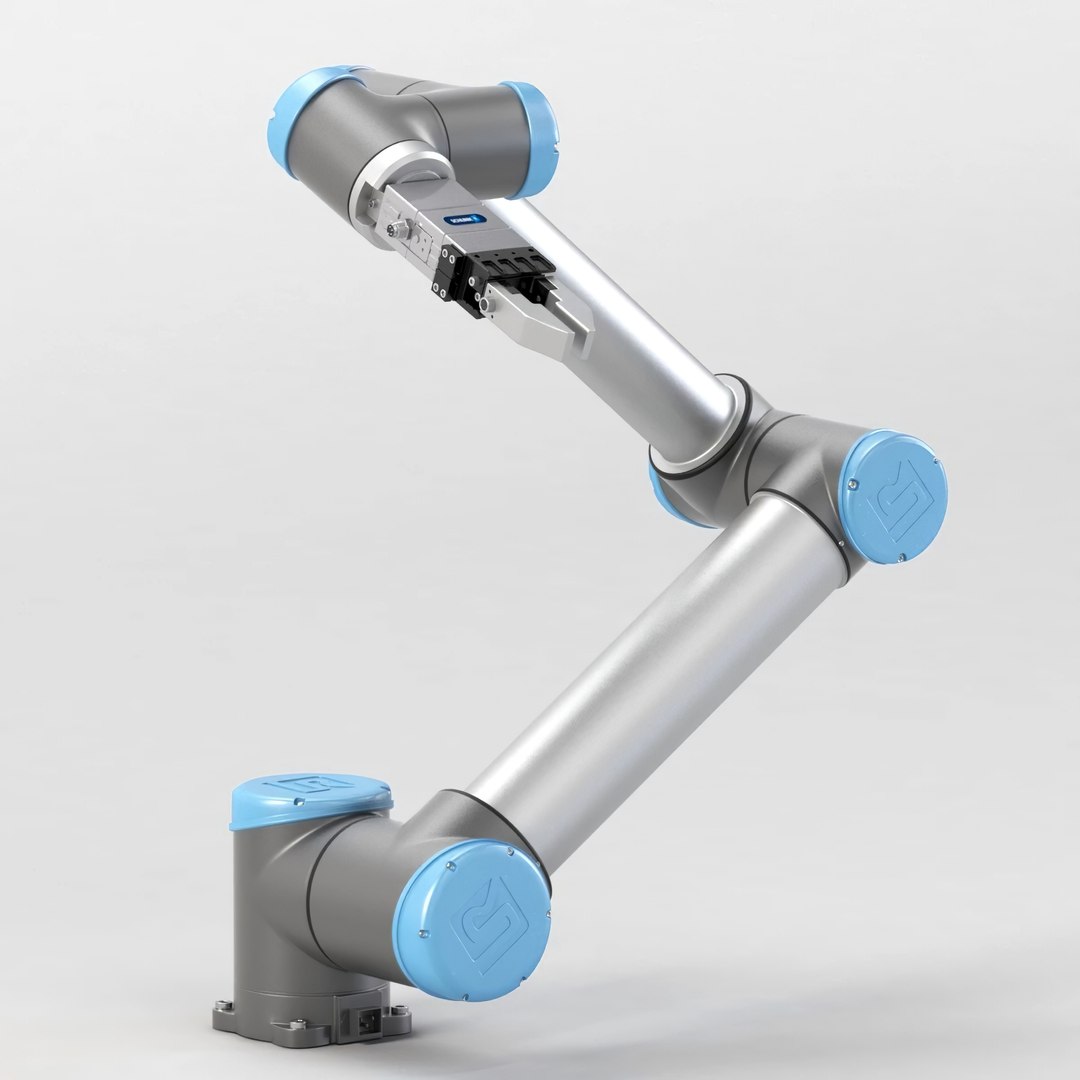 3D model UR10 with SCHUNK End-Of Arm Modular System Electric Grippers ...