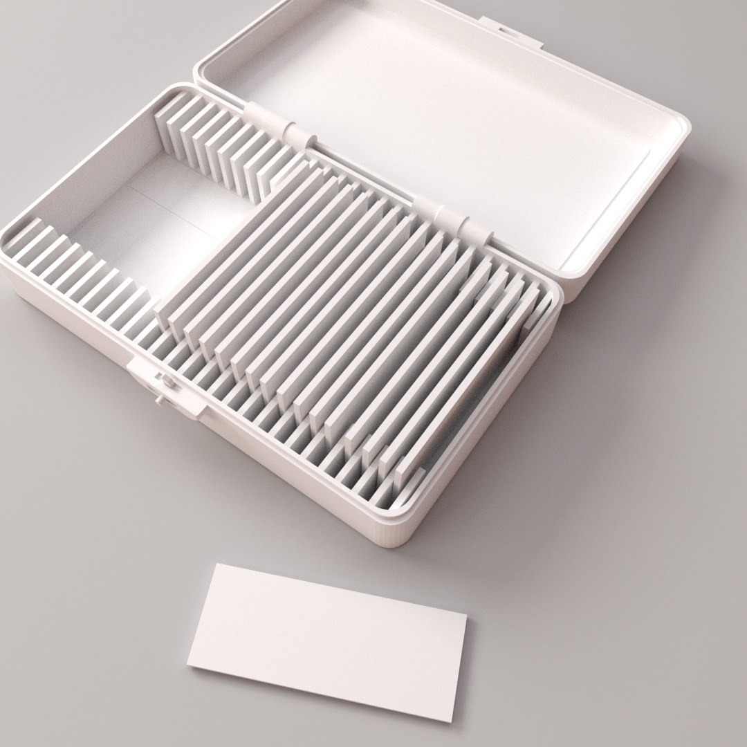 3D Microscope Slide Box - TurboSquid 1548124