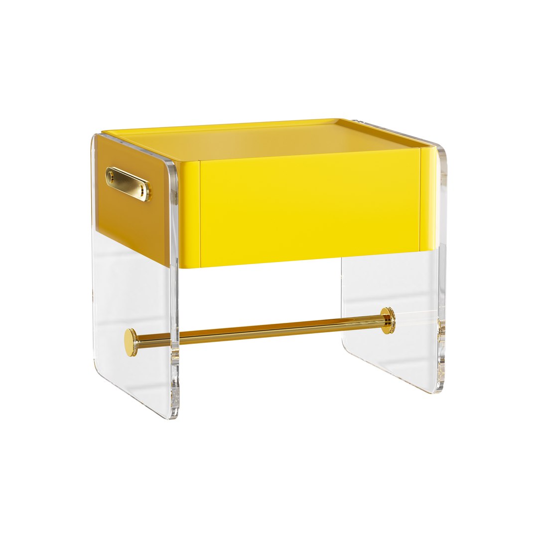 3D Minimalist Bedside Table Model - TurboSquid 2227927