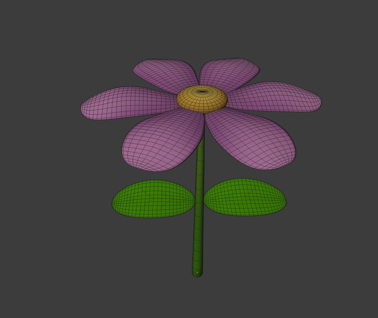3D Green Flower Model - TurboSquid 1664136