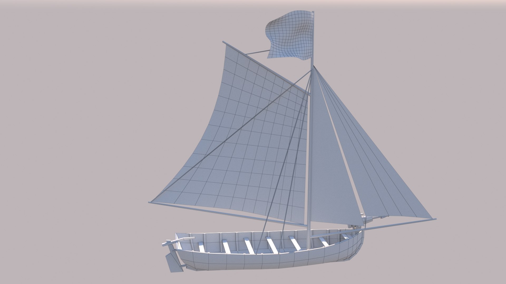 Sail Ship Longboat 3D Model - TurboSquid 1246291