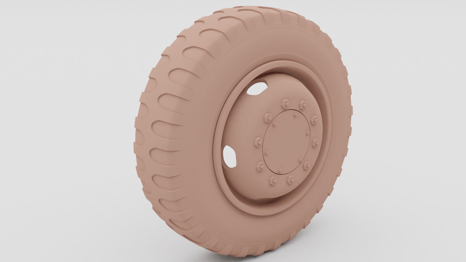 Truck Wheel 3D Model - TurboSquid 1823025