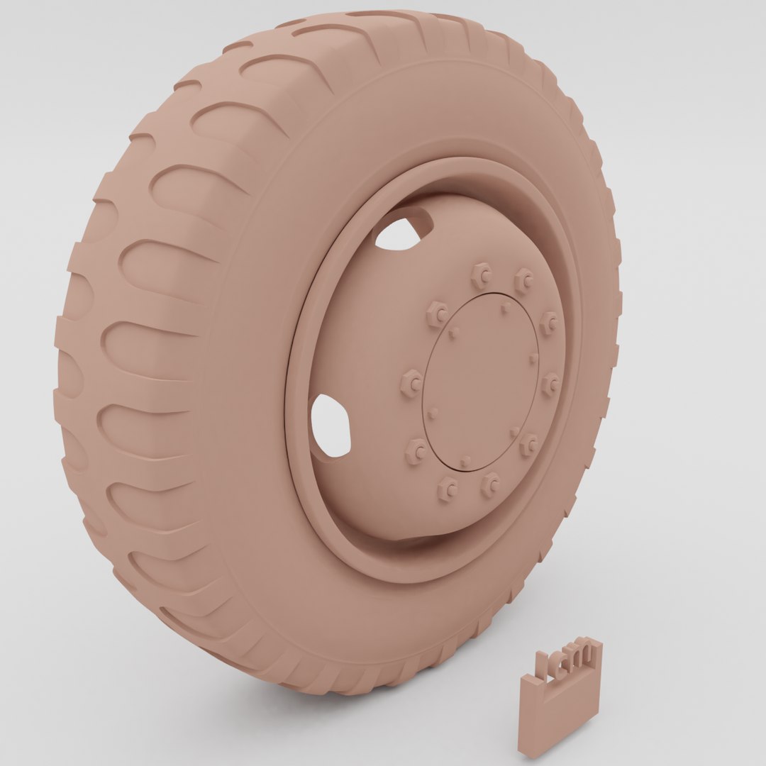 Truck Wheel 3D Model - TurboSquid 1823025