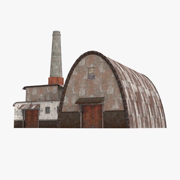3D A small factory in the style of wasteland of the future - TurboSquid ...