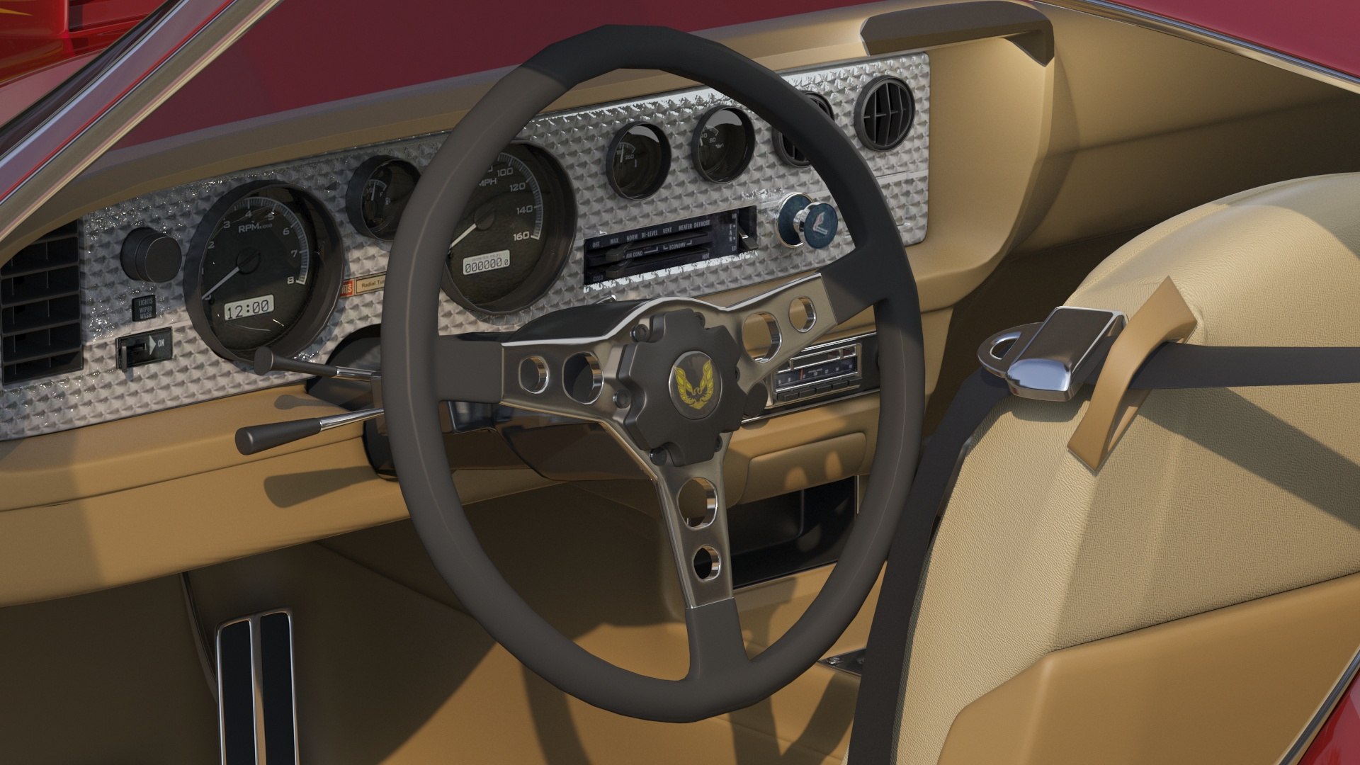 3D Pontiac Firebird Trans Am 1977Modified Wide Body Kit Model ...