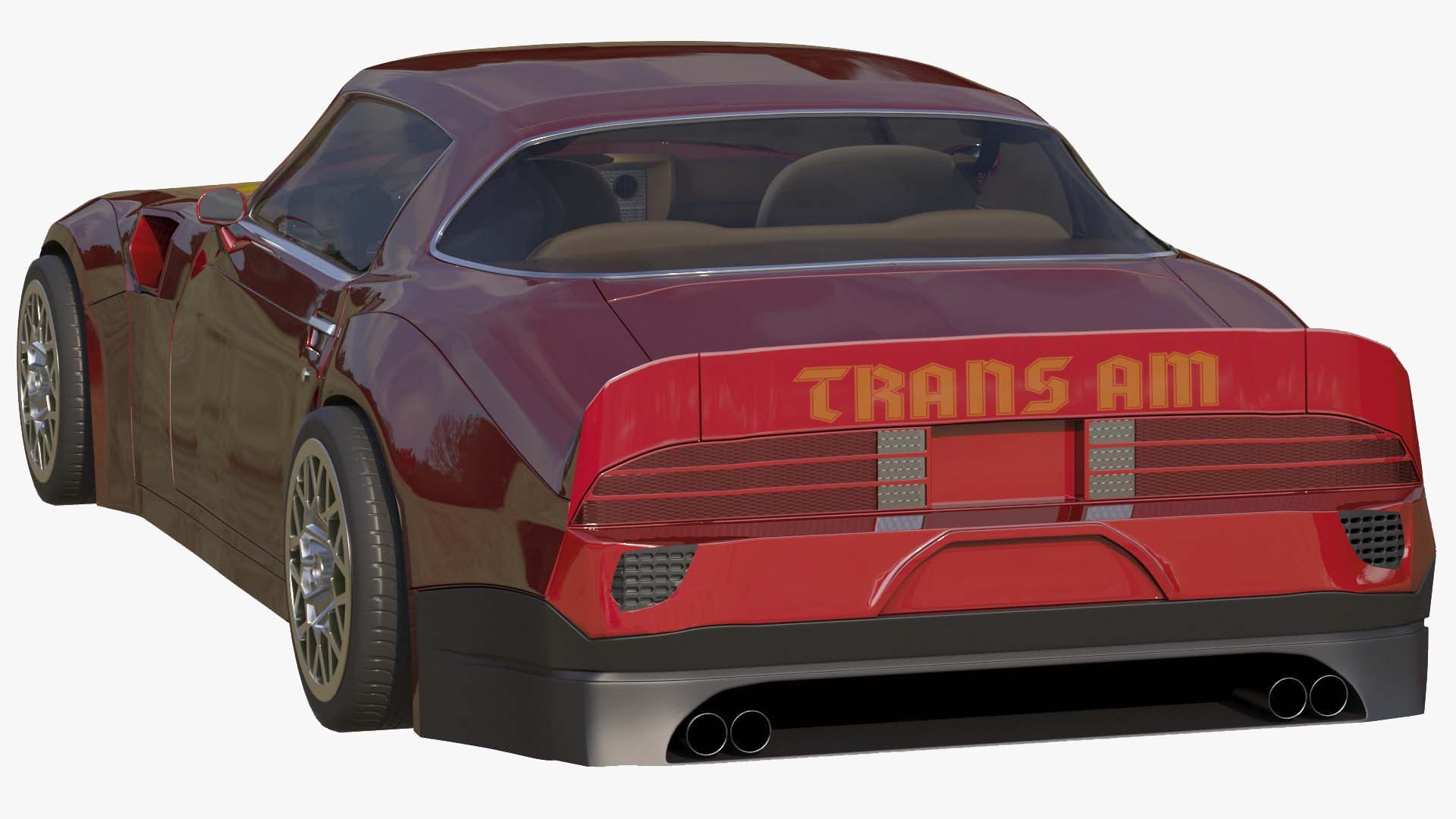 3D Pontiac Firebird Trans Am 1977Modified Wide Body Kit Model ...