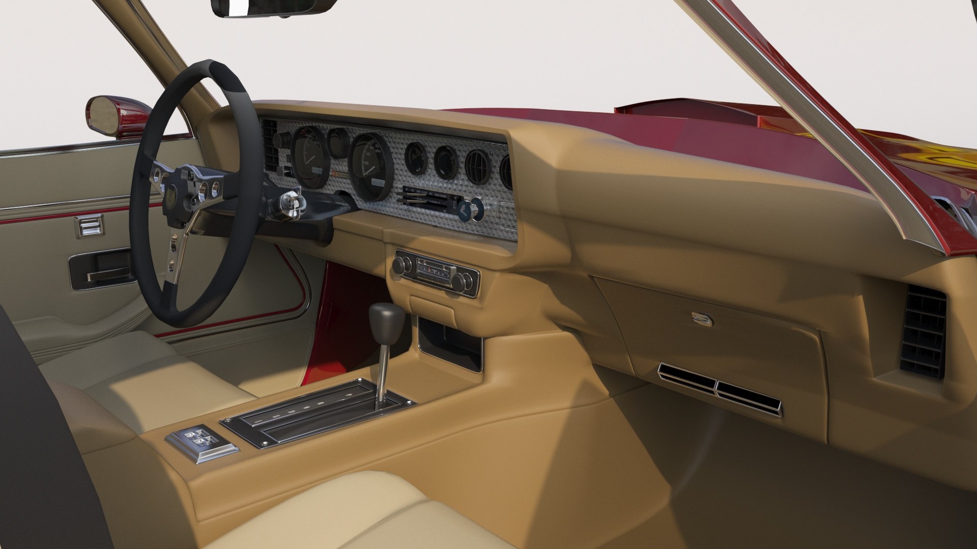 3D Pontiac Firebird Trans Am 1977Modified Wide Body Kit Model ...