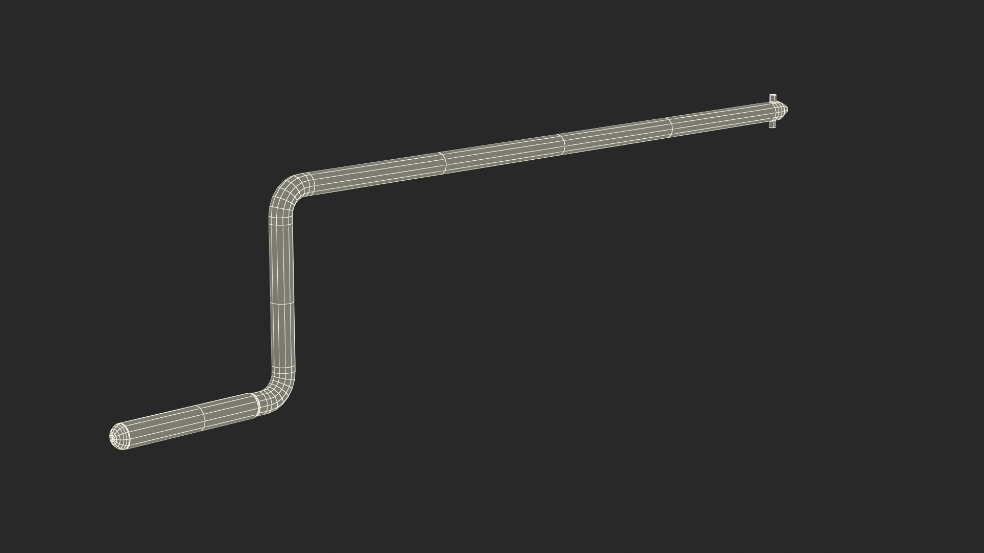 3D Engine Crank Starter Handle Red - TurboSquid 1912213