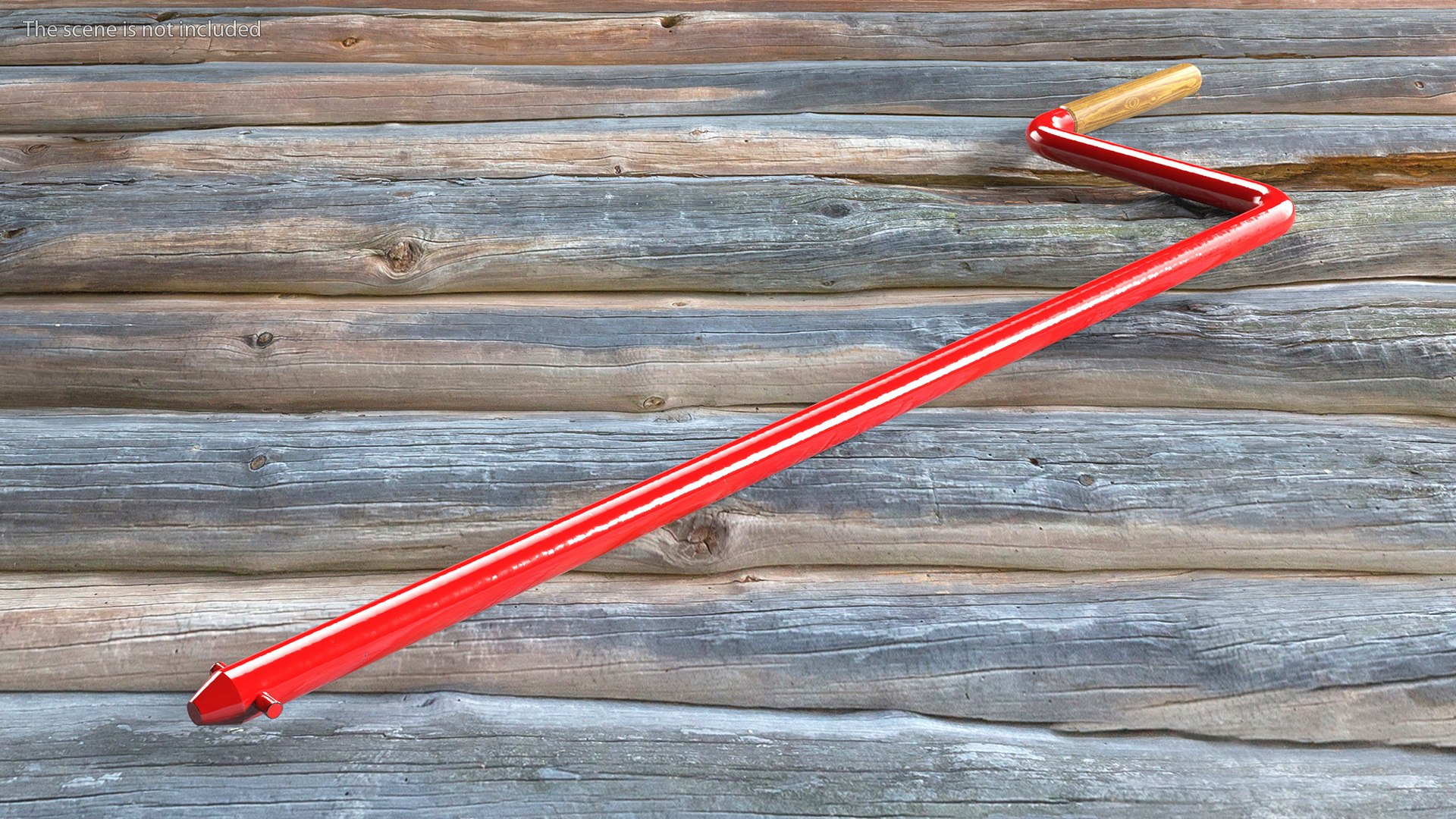 3D Engine Crank Starter Handle Red - TurboSquid 1912213