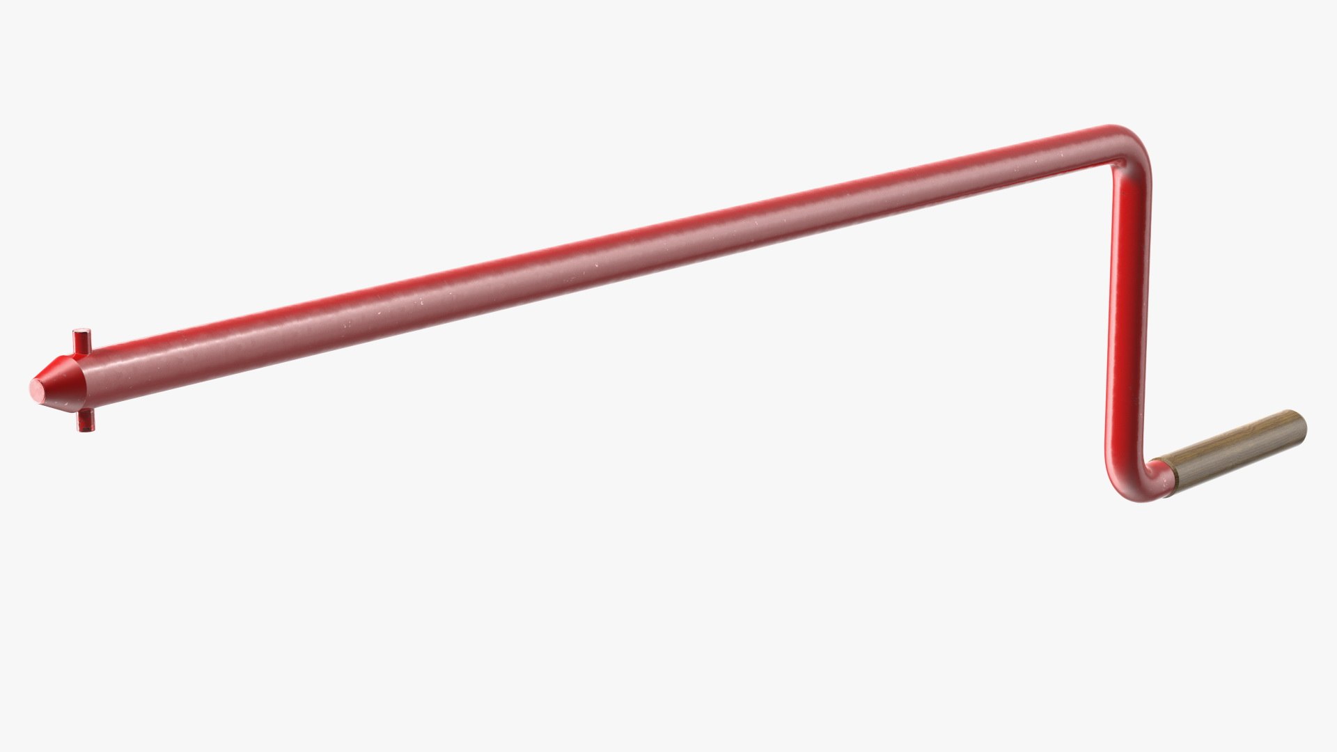 3D Engine Crank Starter Handle Red - TurboSquid 1912213