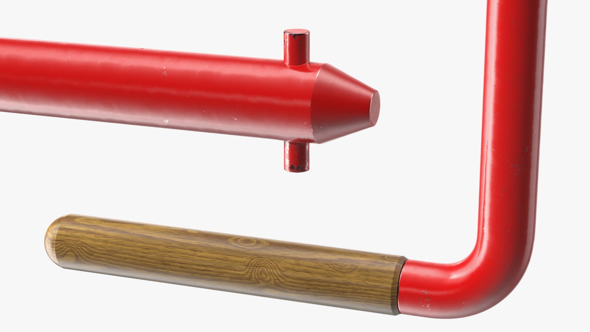 3D Engine Crank Starter Handle Red - TurboSquid 1912213