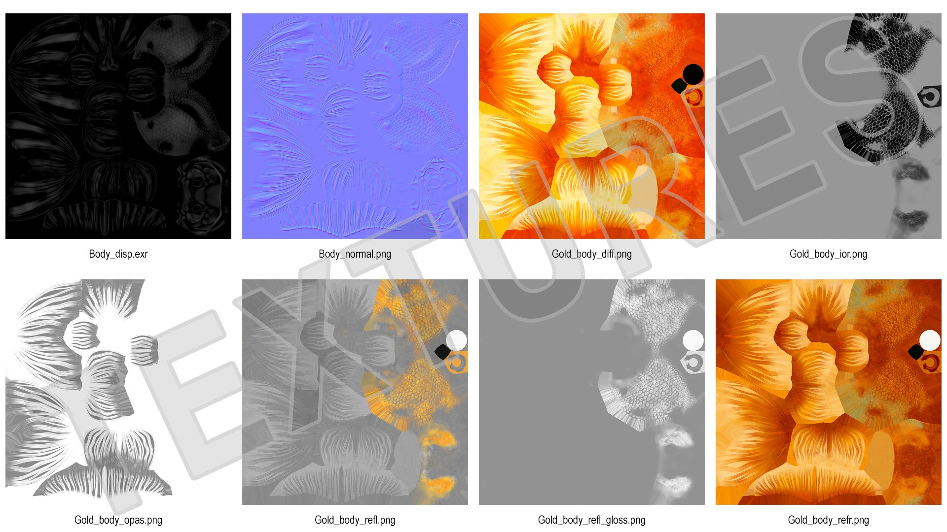 3D Orange Fancy Fantail Goldfish Rigged for Modo - TurboSquid 1763774