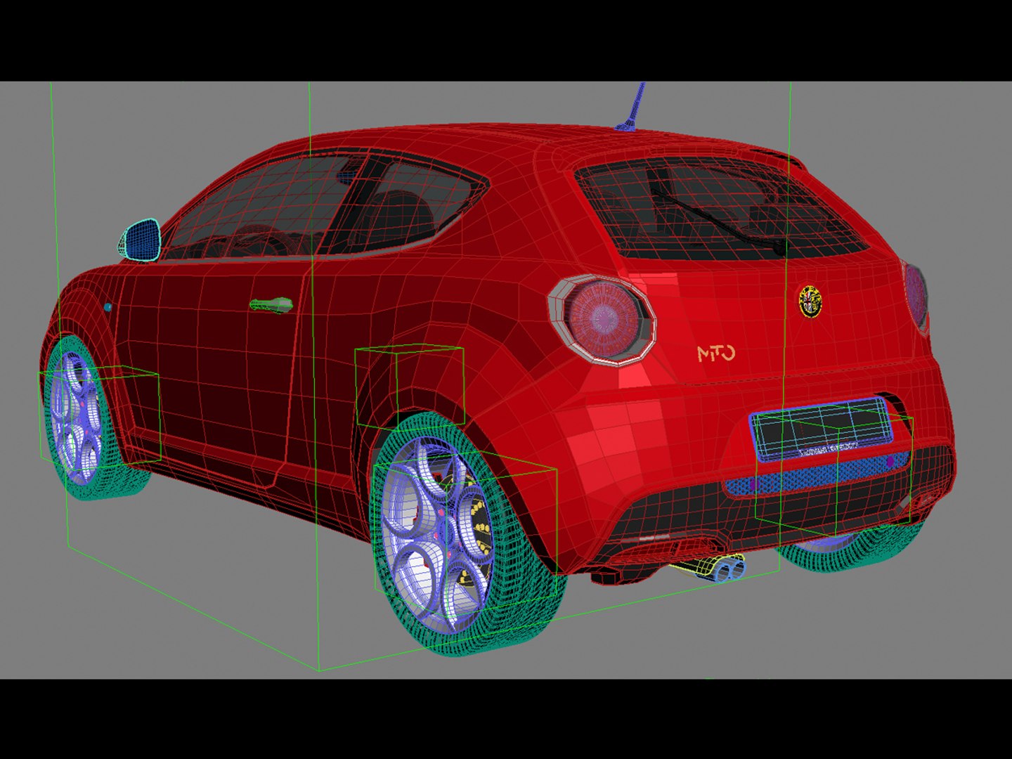 alfa romeo mito 2013 3d 3ds