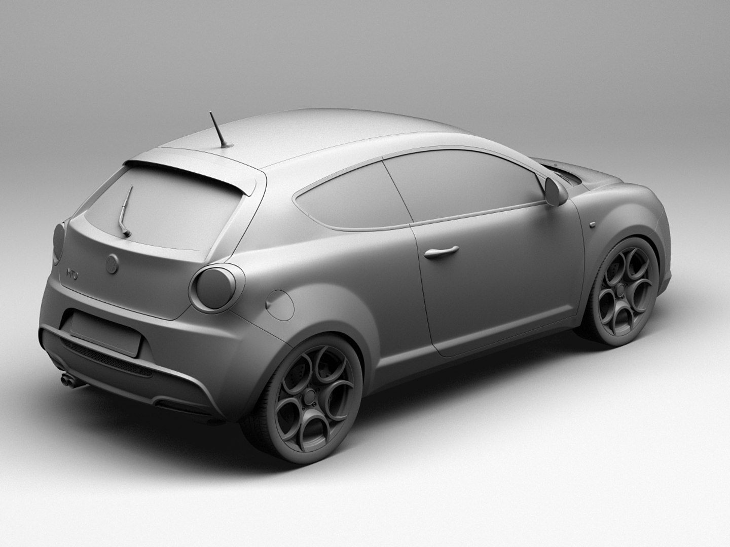 alfa romeo mito 2013 3d 3ds