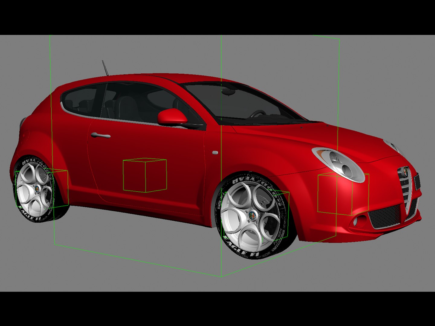 alfa romeo mito 2013 3d 3ds