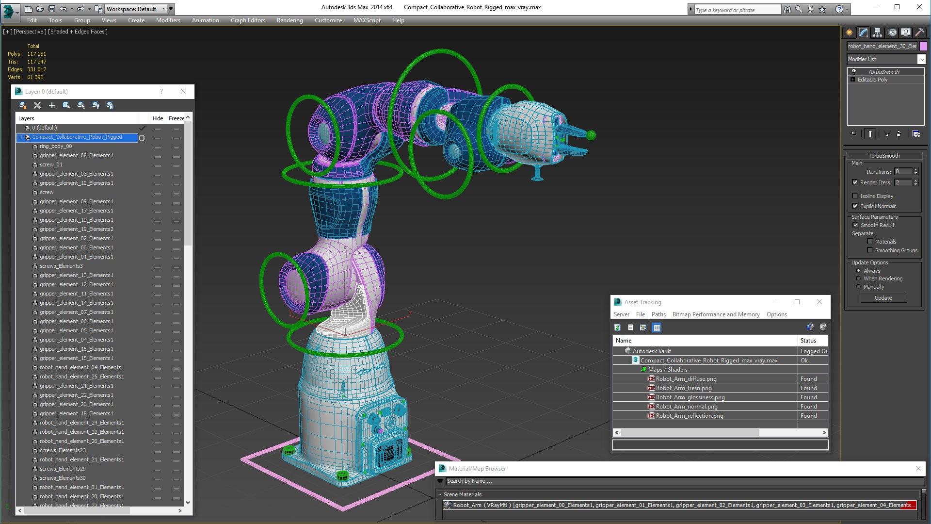 3D compact collaborative robot arm - TurboSquid 1701481