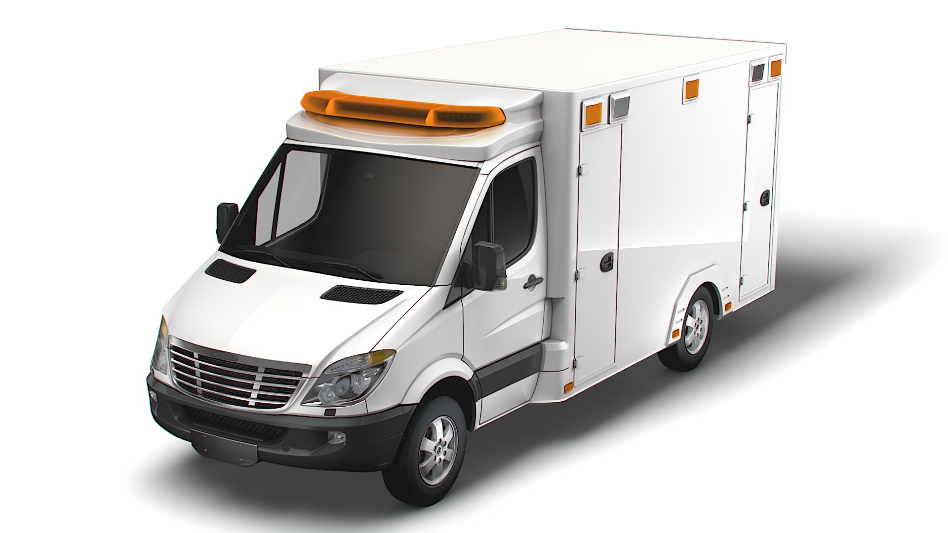 3D Freightliner Sprinter Box Ambulance 2008 Model - TurboSquid 2011299