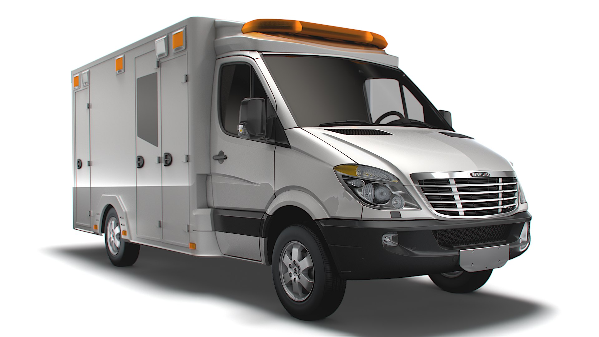 3D Freightliner Sprinter Box Ambulance 2008 model - TurboSquid 2011299