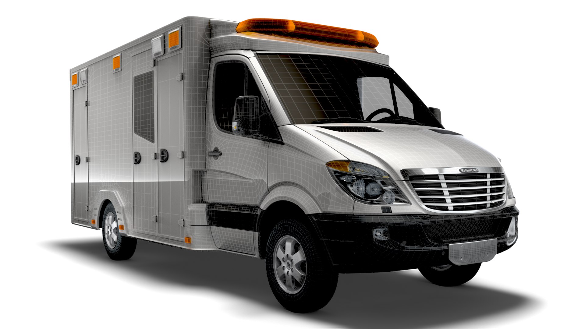 3D Freightliner Sprinter Box Ambulance 2008 Model - TurboSquid 2011299