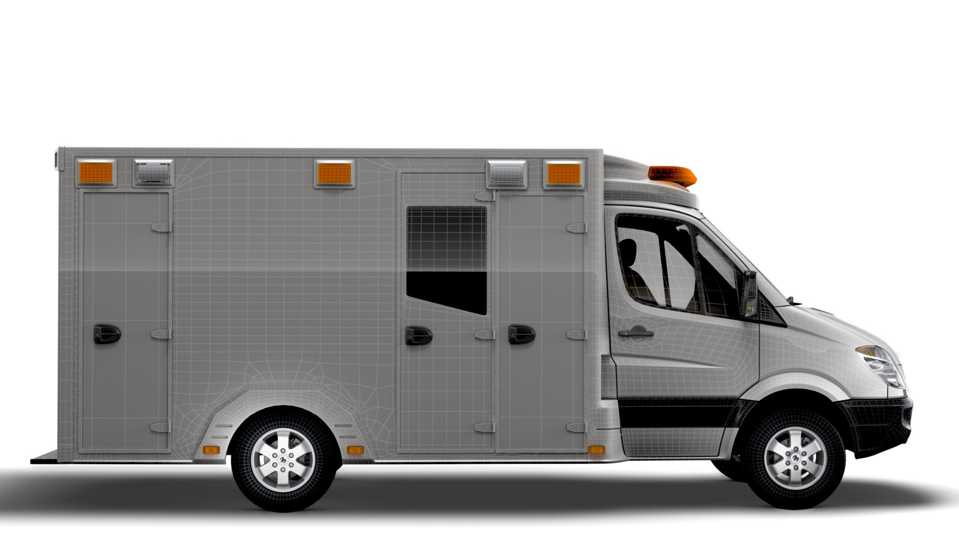 3D Freightliner Sprinter Box Ambulance 2008 Model - TurboSquid 2011299