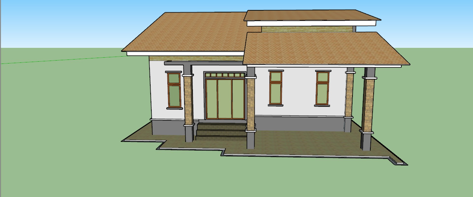 3D Detached Single Storey - TurboSquid 1365711