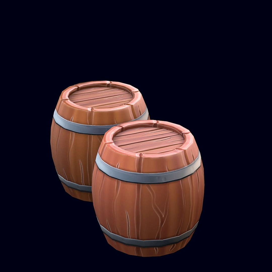 Stylized Barrel 3D - TurboSquid 1621699