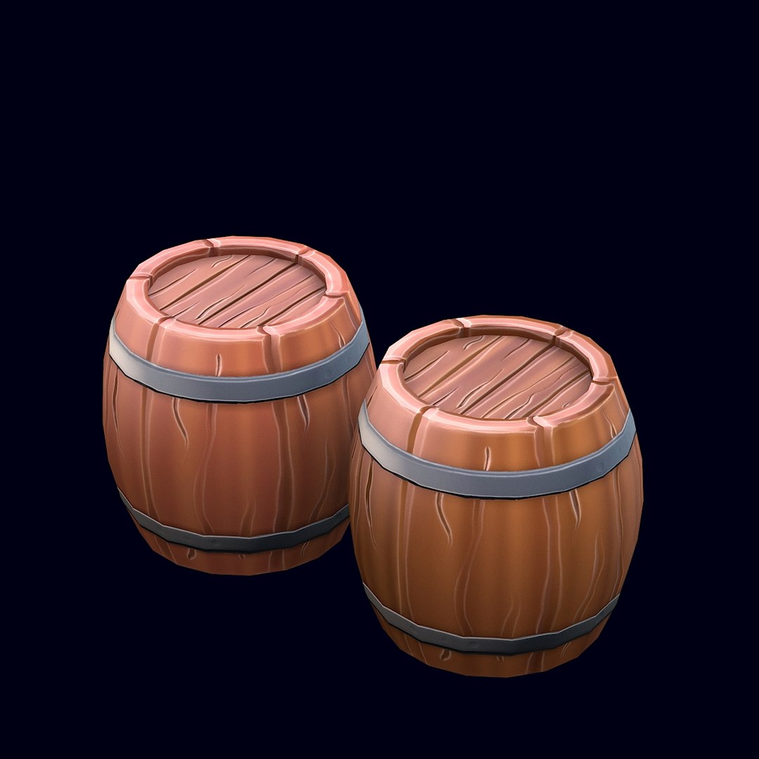 Stylized Barrel 3D - TurboSquid 1621699