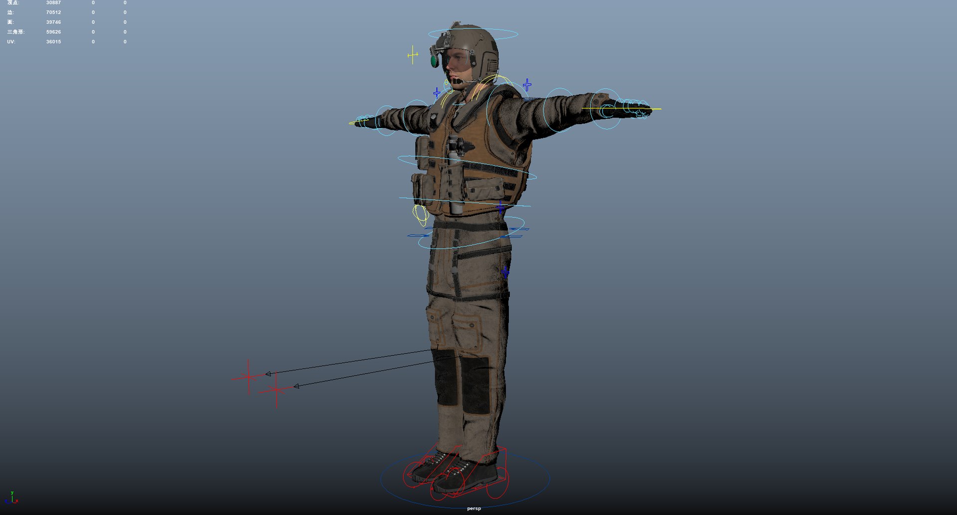 3D Pilot Rigged Model - TurboSquid 2253791
