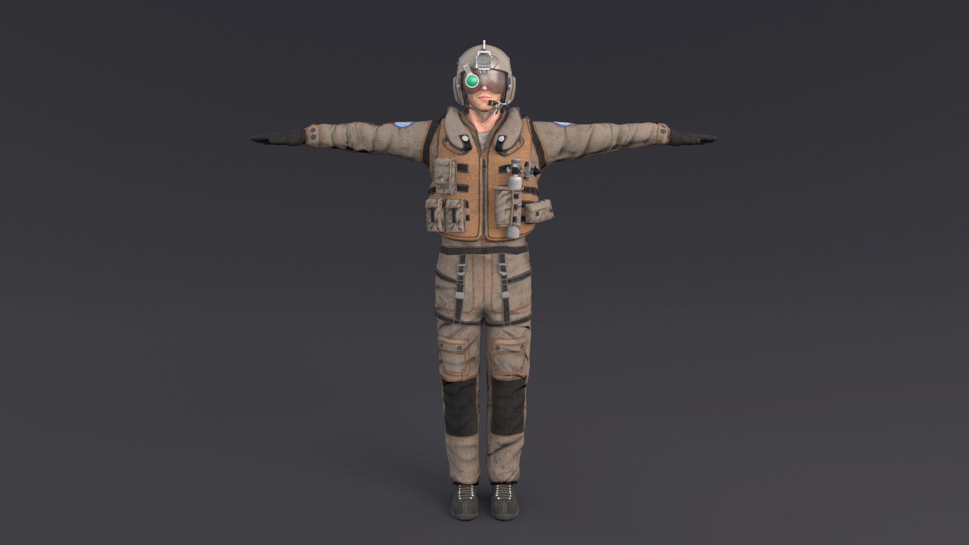 3D Pilot Rigged Model - TurboSquid 2253791