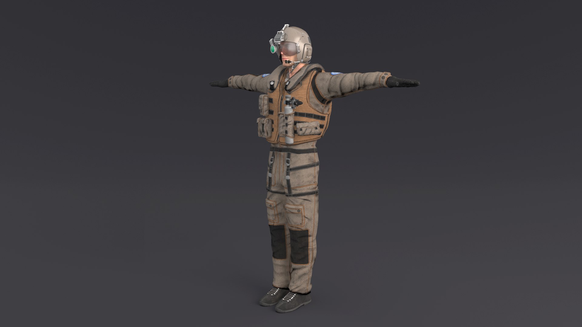 3D Pilot Rigged Model - TurboSquid 2253791