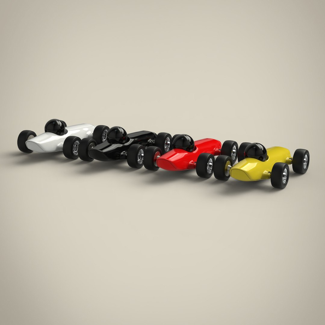 Racing Toy Car Set Model - TurboSquid 1777921