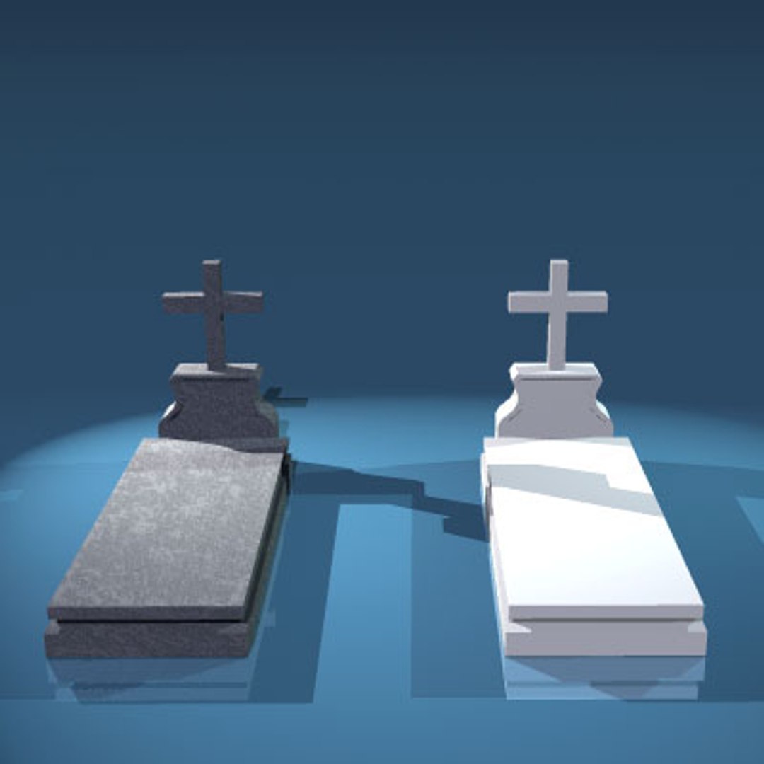 Free Grave Gravestone 3d Model