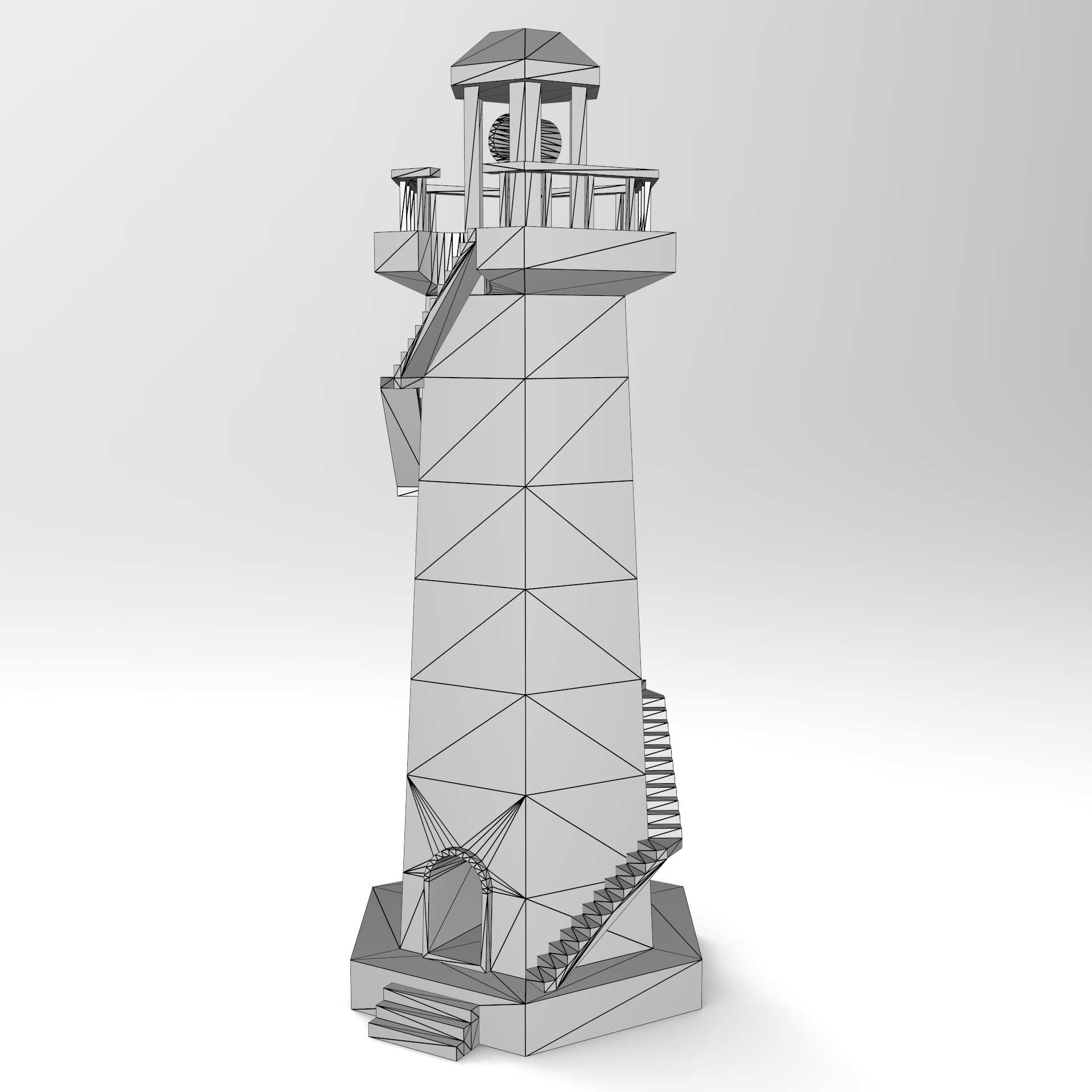 Free Low poly lighthouse 3D model - TurboSquid 1848794