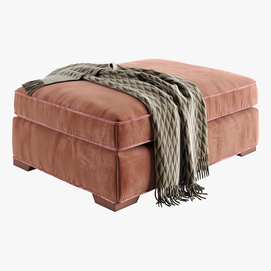 Raffine Ottoman By Athena Calderone 3D Model - TurboSquid 2317819