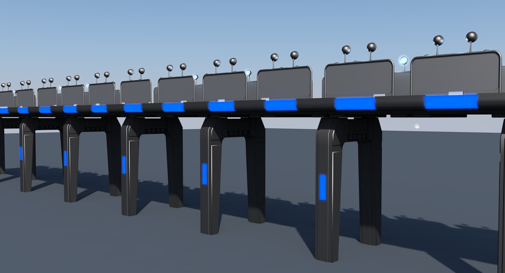 3D Sci Fi Bridge Model - TurboSquid 1391742